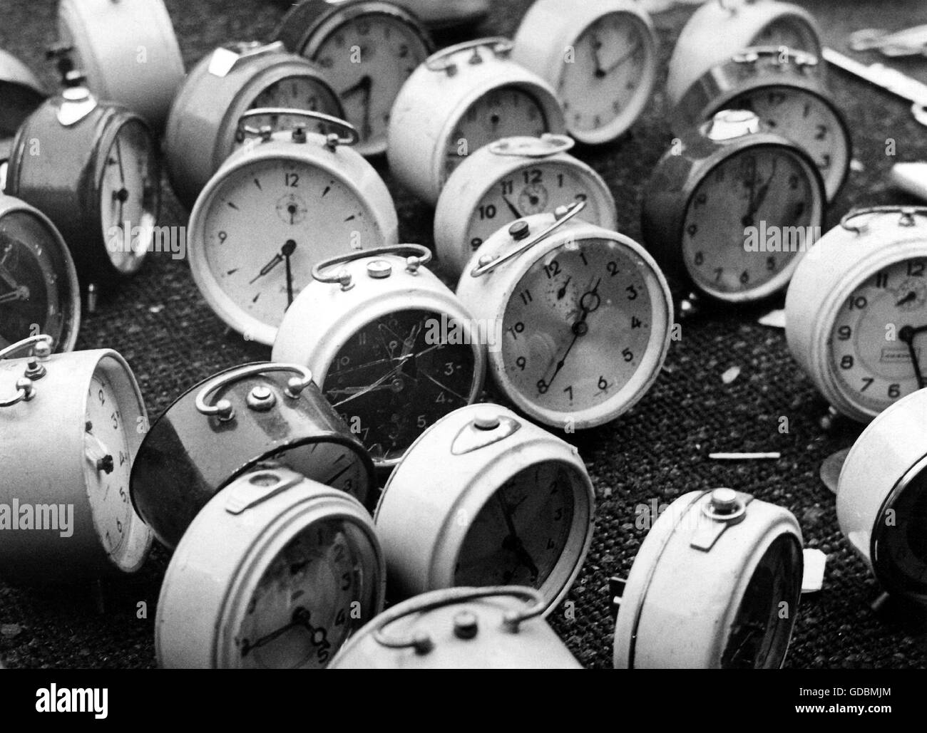 clocks, alarm clocks, 1960s, , Additional-Rights-Clearences-Not ...