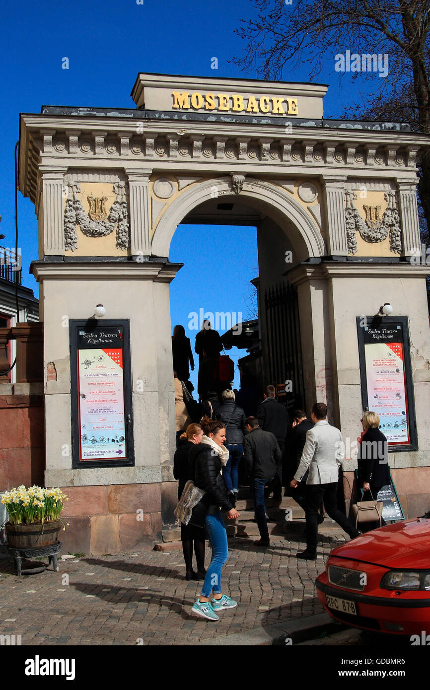 Entrance to Mosebacke, Stockholm, Sweden Stock Photo - Alamy