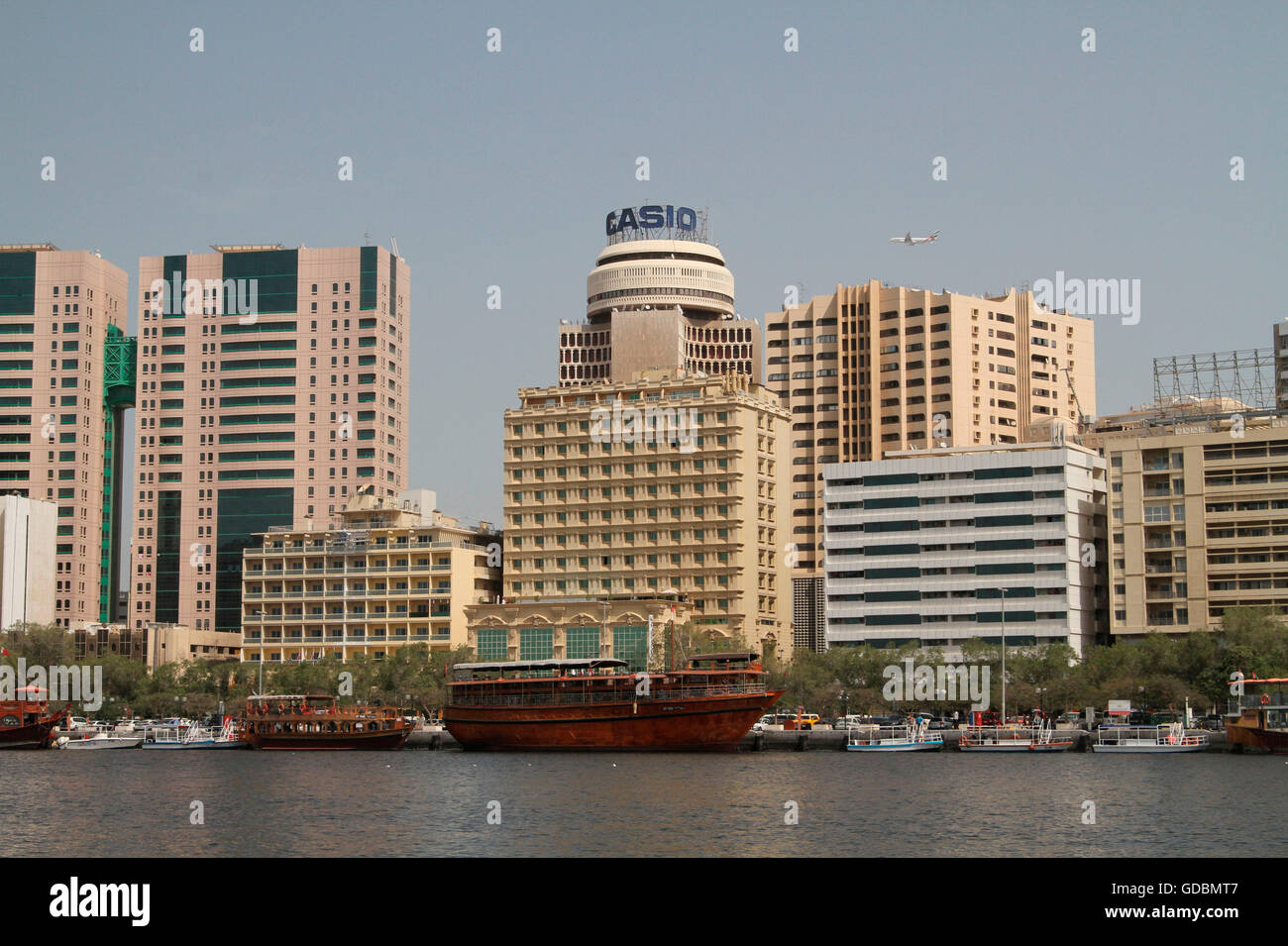 Rolex Building in Dubai Creek, Dubai, United Arab Emirates Stock Photo ...