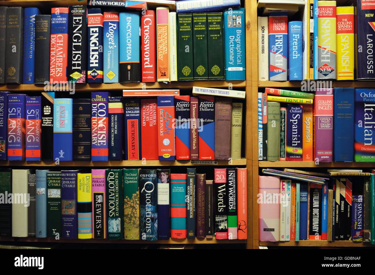 Lots of Books, Books on the Shelfs, Bookstore Stock Photo - Alamy