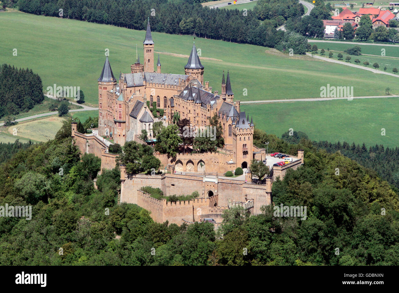 Castle Hohenzollern, Hechingen, Baden Wurttemberg, Germany Stock Photo ...