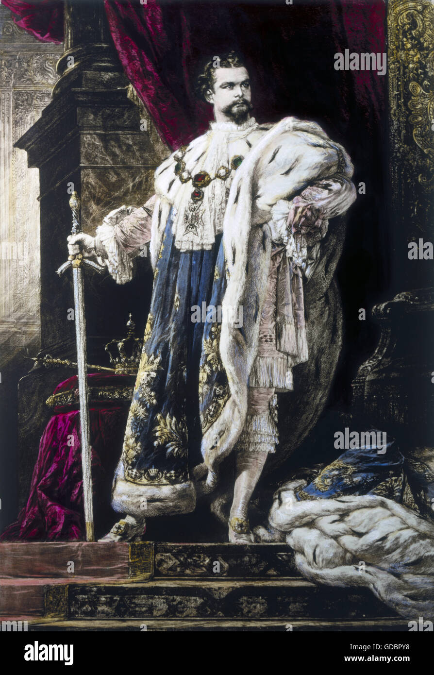 Ludwig ii 25 8 1845 13 6 1886 king hi-res stock photography and images ...