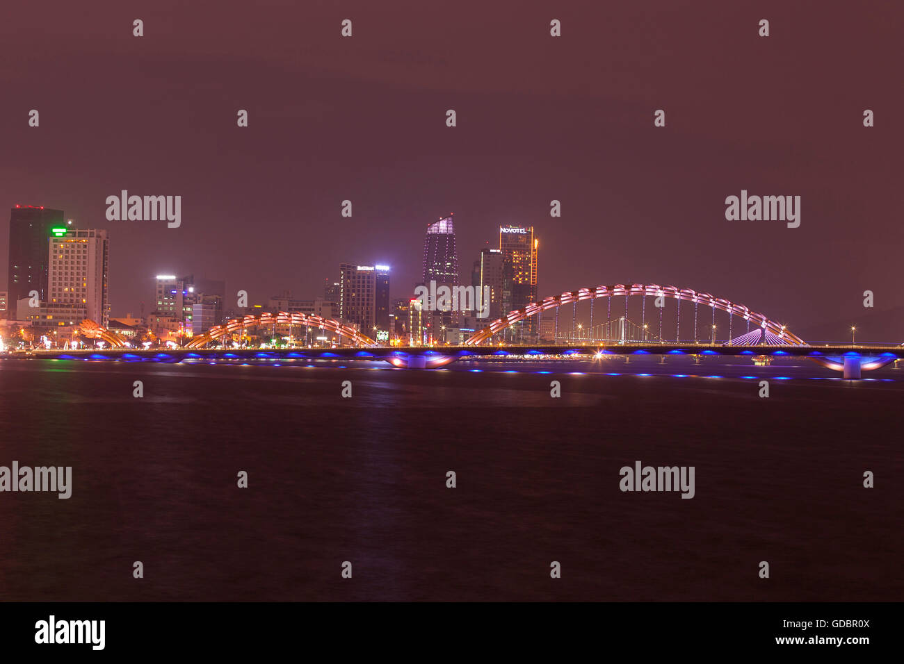 Dragon Bridge, Cau Rong, over Han River, Da Nang, Danang, Central ...