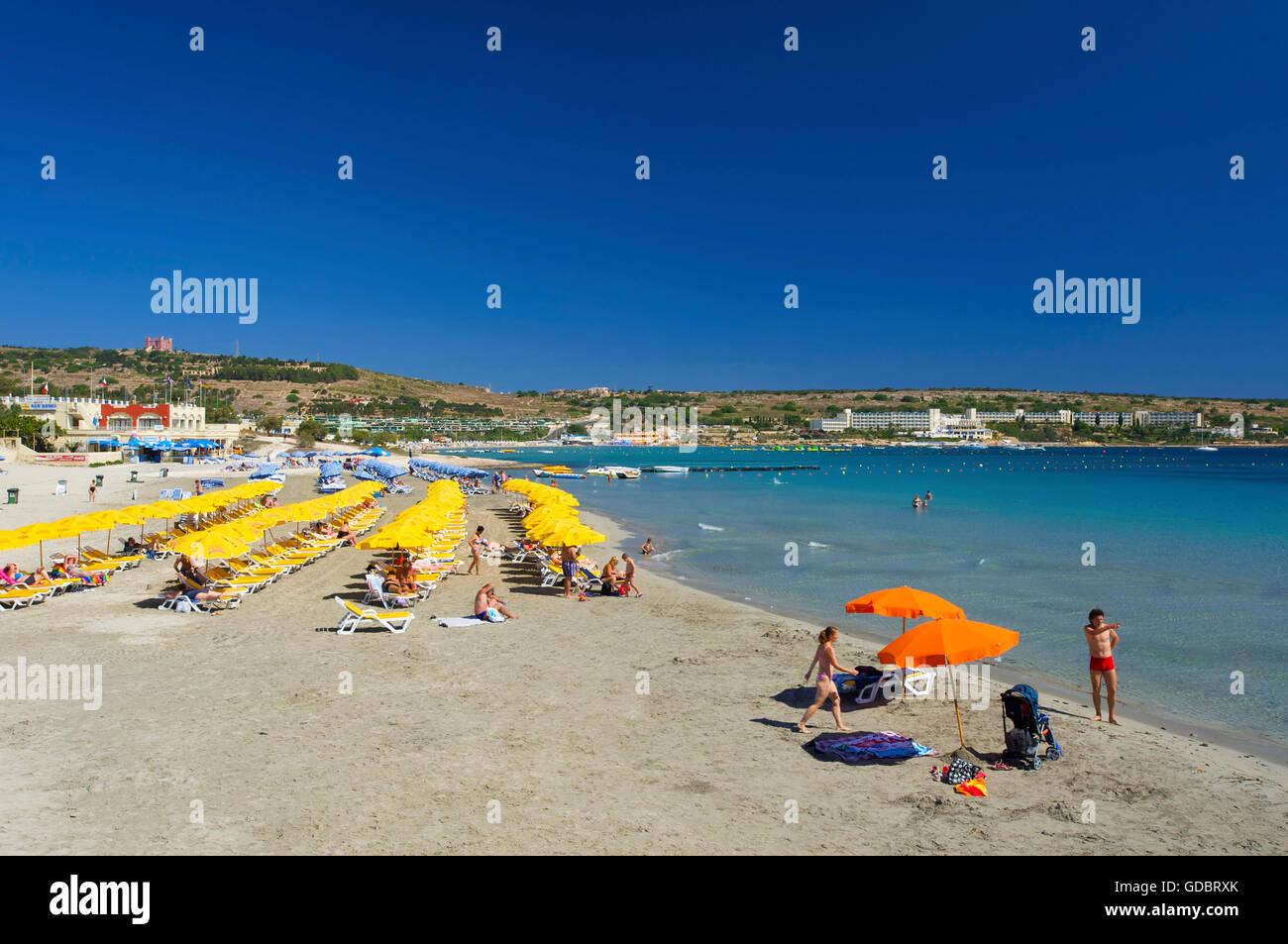 Mellieha Bay, Malta Stock Photo - Alamy