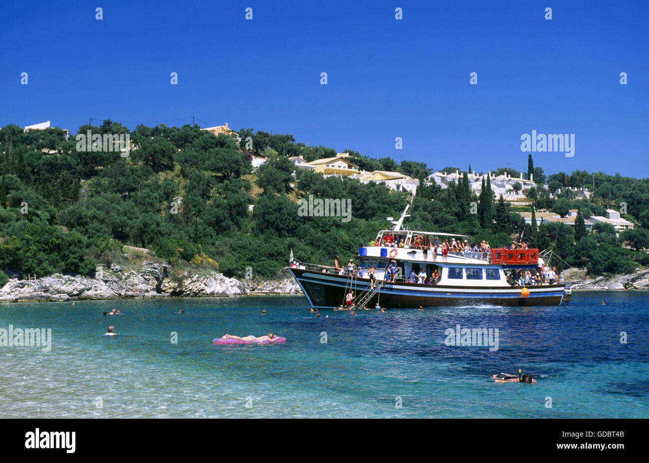 Kalami Beach on Corfu Island, Ionian Islands, Greece Stock Photo - Alamy