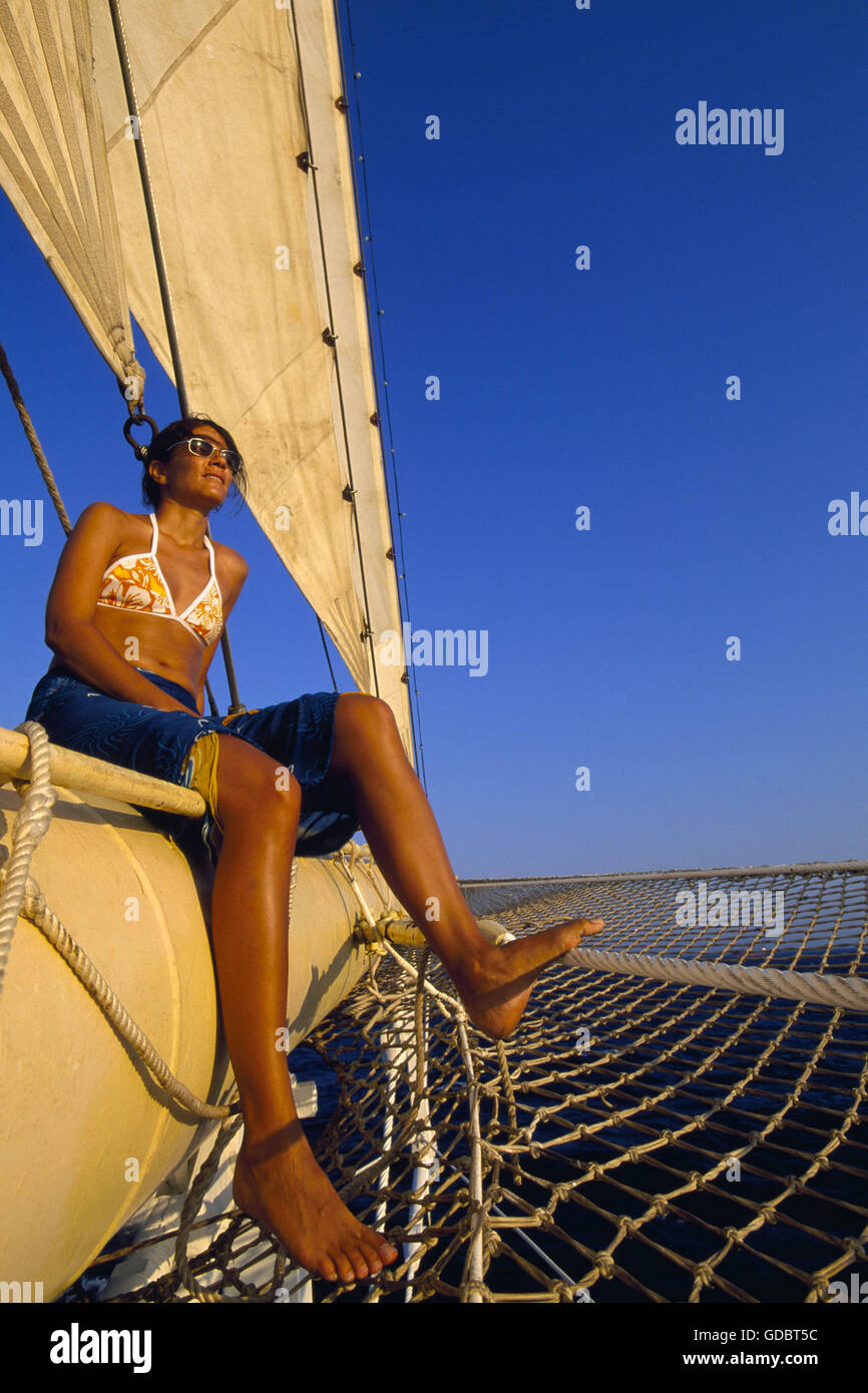 Sailing cruise, Cyclades, Greece Stock Photo - Alamy