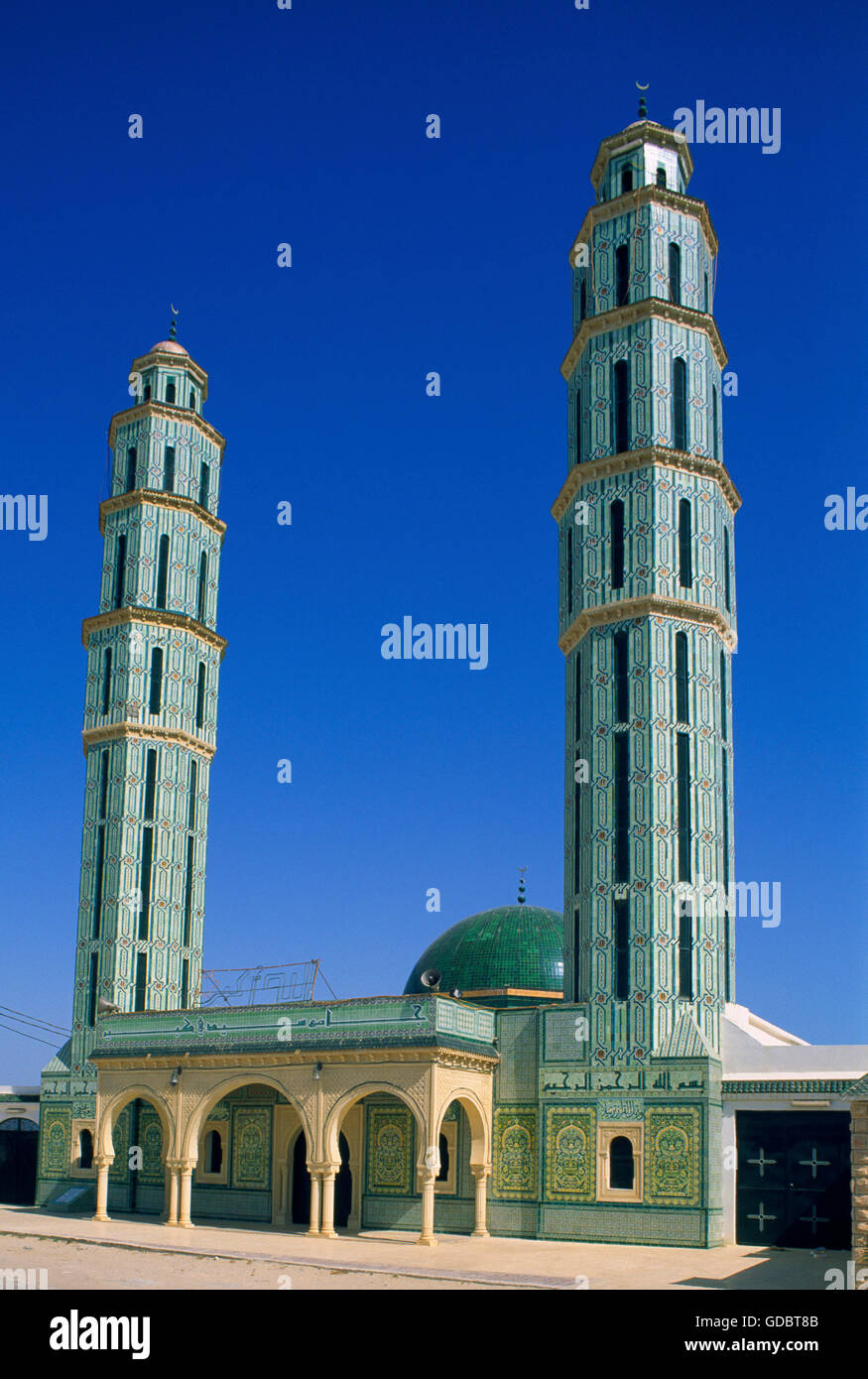 Mosque, Oasis Zarzis, Djerba Island, Tunisia Stock Photo - Alamy