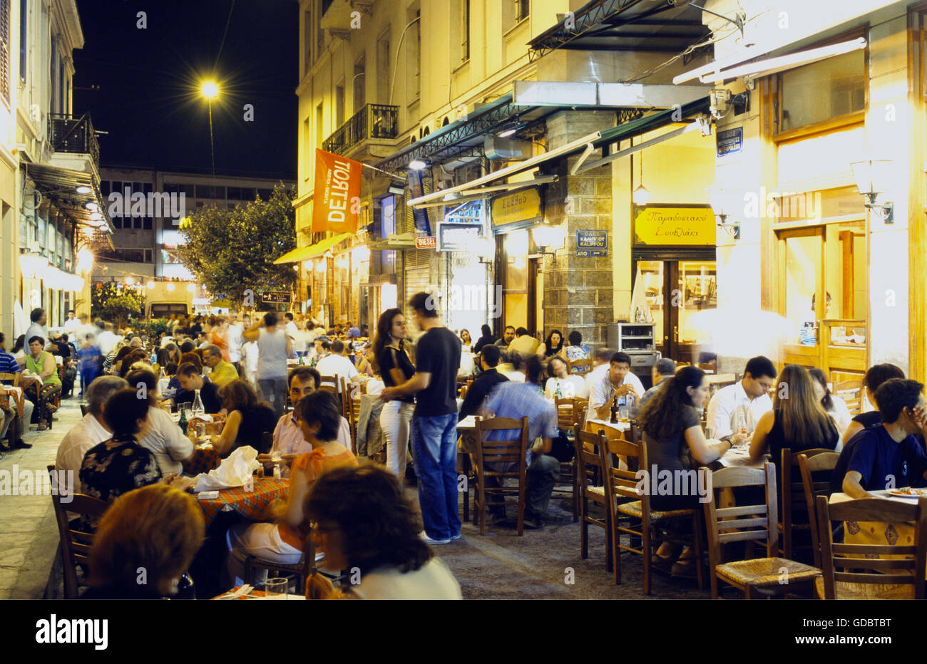 Street Cafes in the Plaka of Athens, Greece Stock Photo - Alamy
