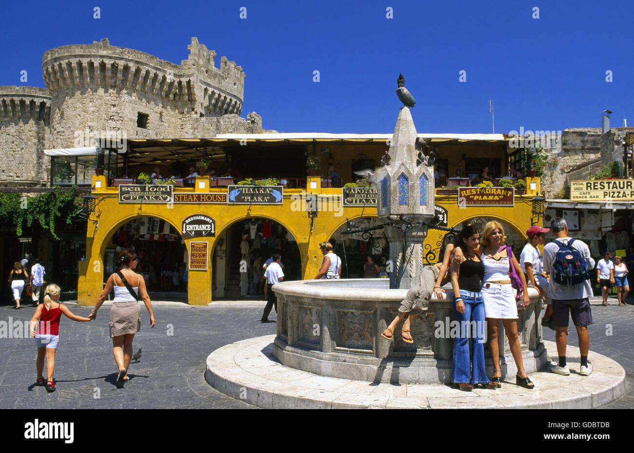 Hippocrates Square, Rhodes-Town, Rhodes Island, Dodecanese, Greece ...