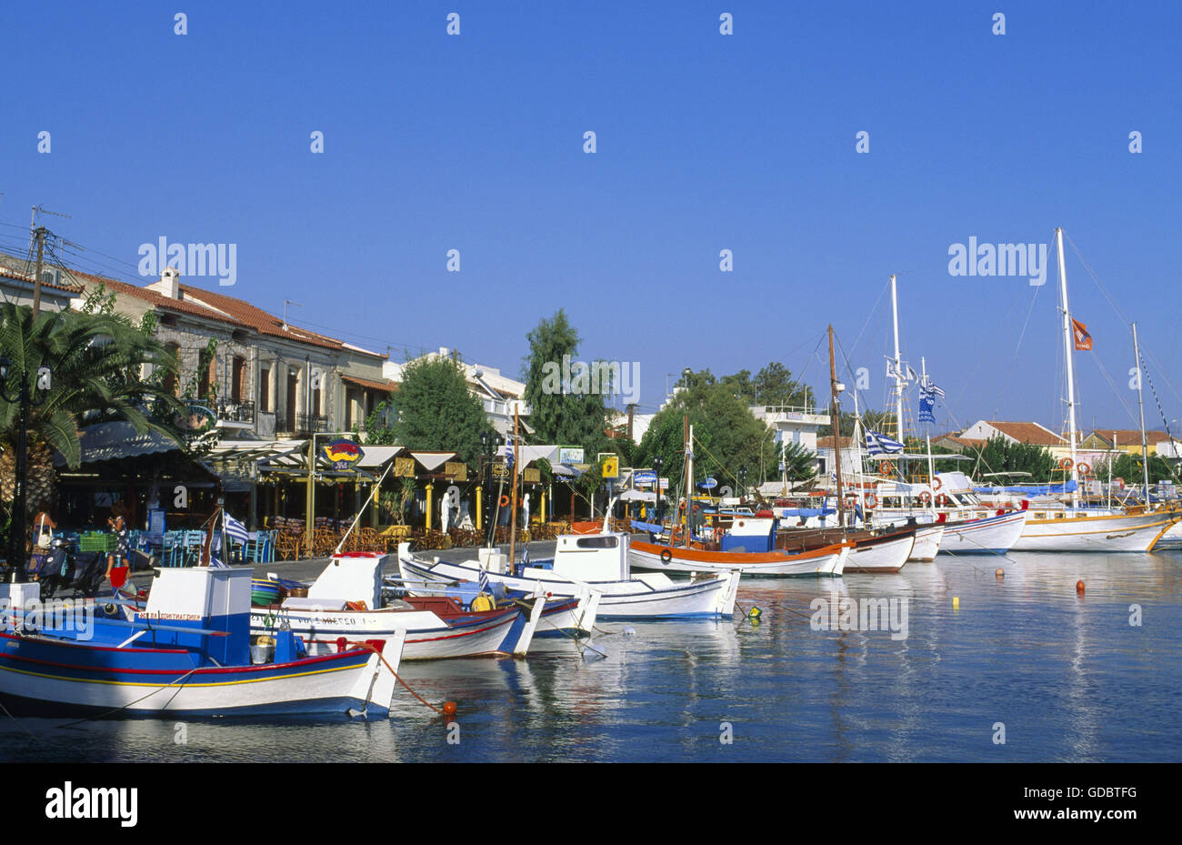 Harbour of Pythagorion, Samos Island, Greece Stock Photo - Alamy
