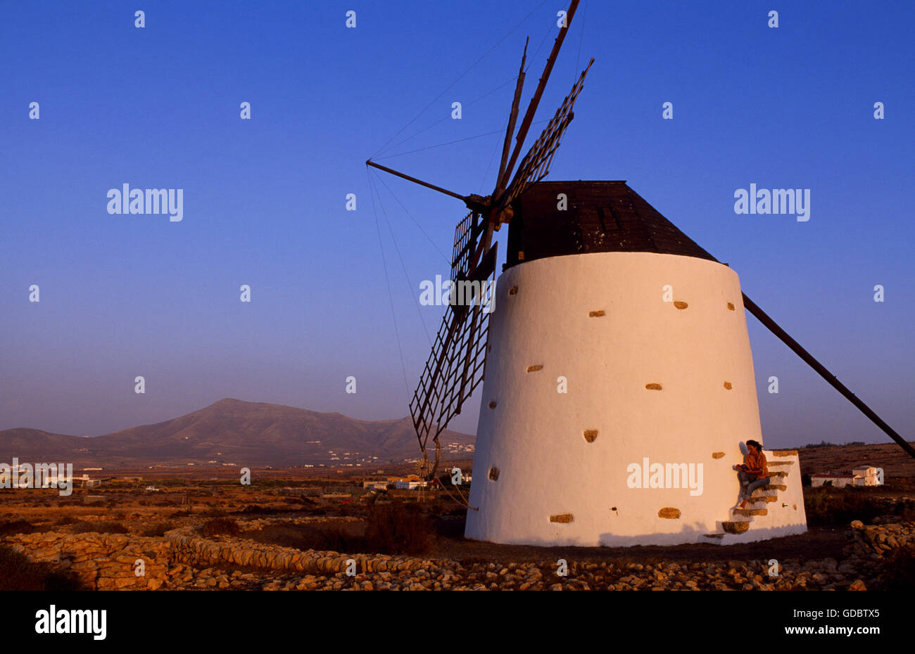 Windmill in the santa ines valley hi-res stock photography and images ...
