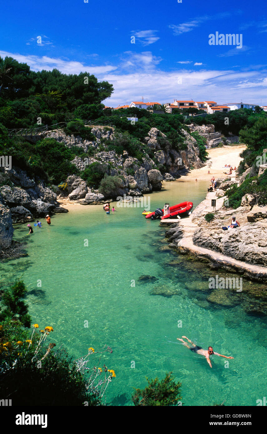 Cala Forcat, Minorca, Balearic Islands, Spain Stock Photo - Alamy