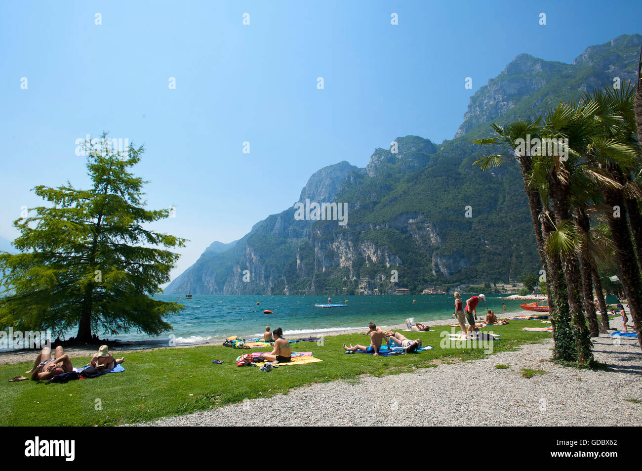Lake garda riva italy beach hi-res stock photography and images - Alamy