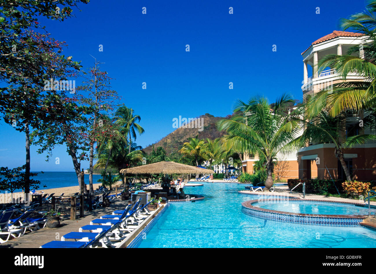 Rincon Beach Resort, Rincon, luerto Rico, Caribbean Stock Photo - Alamy