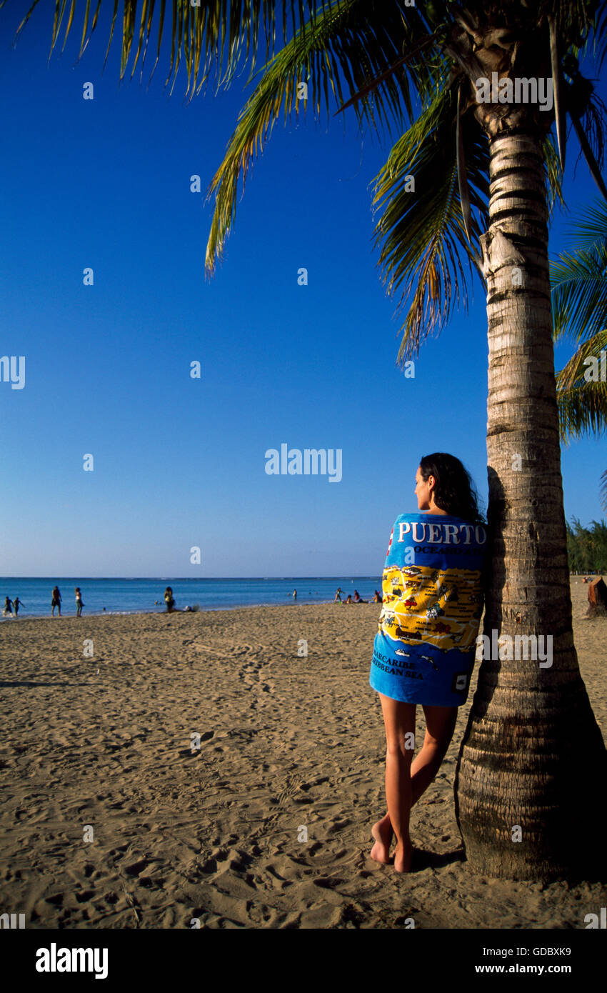 Luquillo Beach, Puerto Rico, Caribbean Stock Photo - Alamy