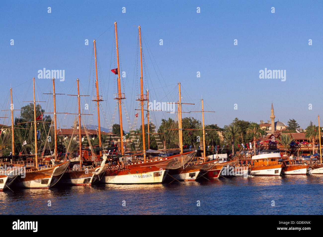 Harbour of Side, Turkish Riviera, Turkey Stock Photo - Alamy