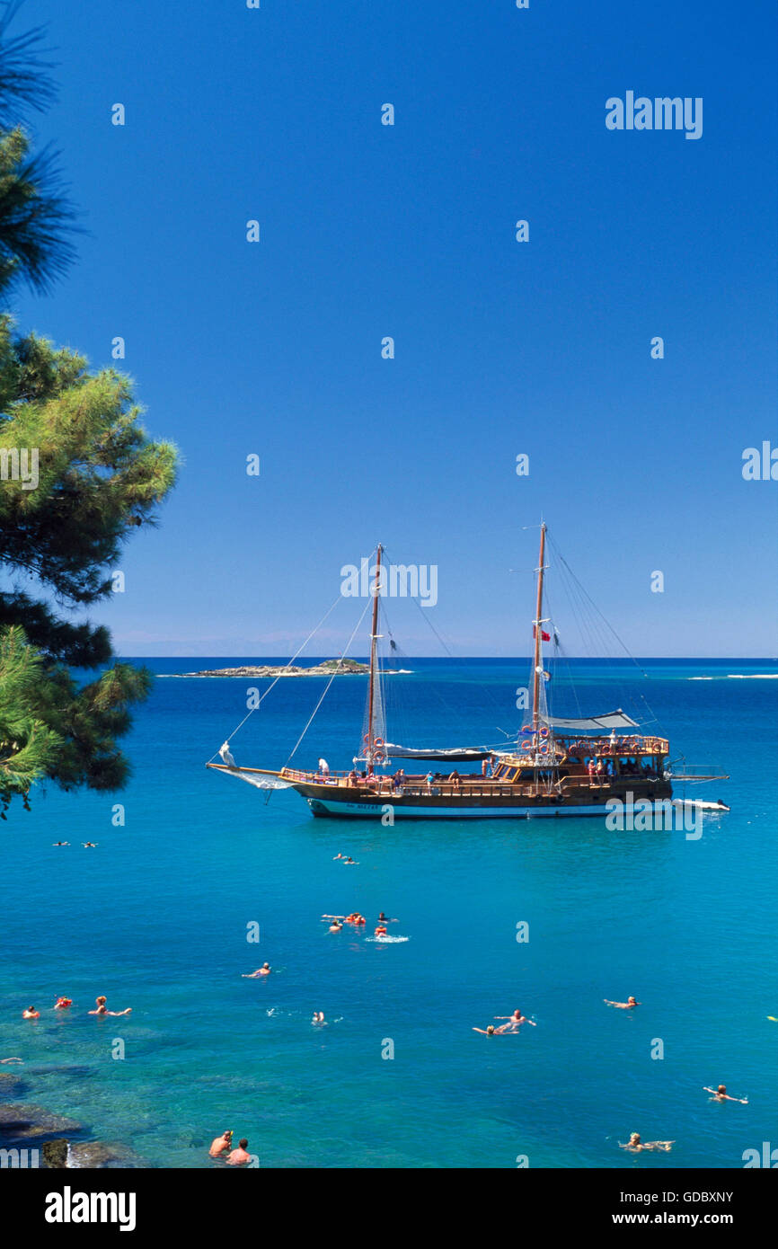 Boat Trip, Incekum, Turkey Stock Photo - Alamy