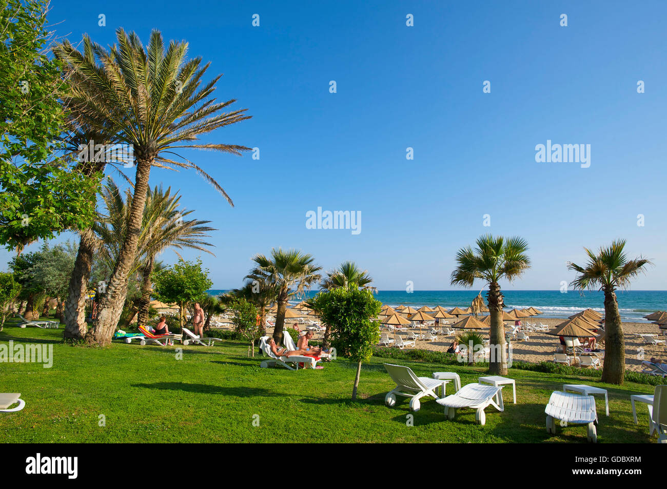 Beach of Side, Turkish Riviera, Turkey Stock Photo - Alamy