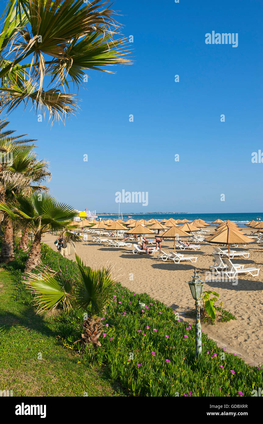 Beach of Side, Turkish Riviera, Turkey Stock Photo - Alamy