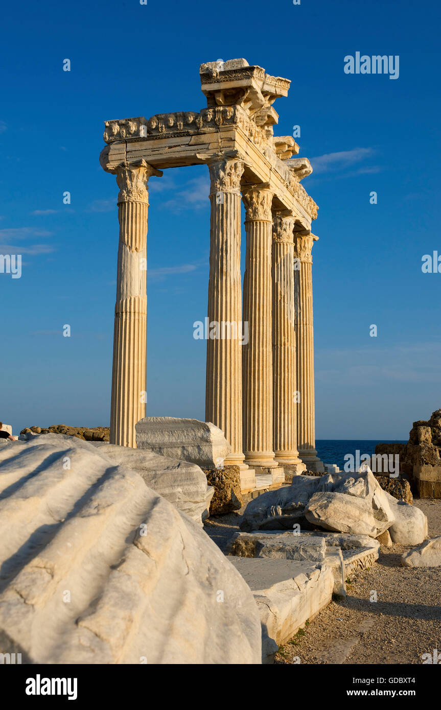 Temple of Apollo in Side, Turkish Riviera, Turkey Stock Photo - Alamy
