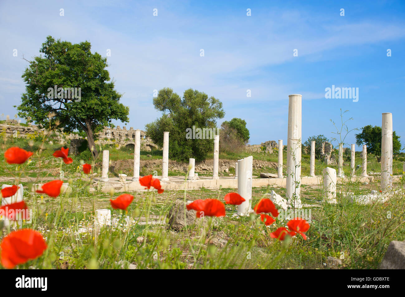 Ruins nearby to Side, Turkish Riviera, Turkey Stock Photo - Alamy