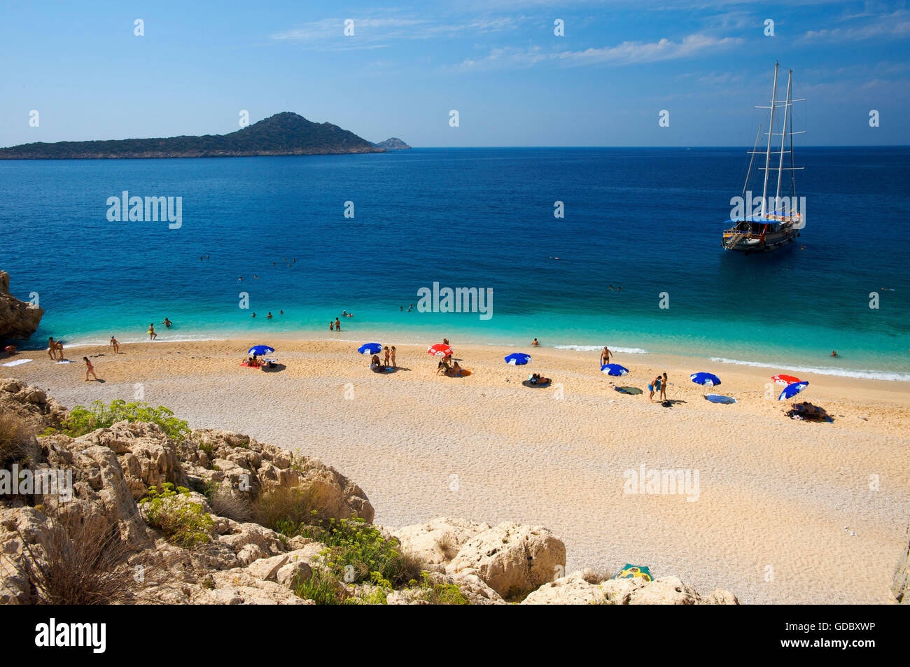 Kaputas Beach, Kalkan, Turkish Aegean Coast, Turkey Stock Photo - Alamy