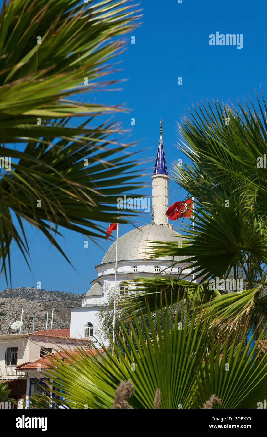 Mosque in Bozburun, Turkish Aegean Coast, Turkey Stock Photo - Alamy