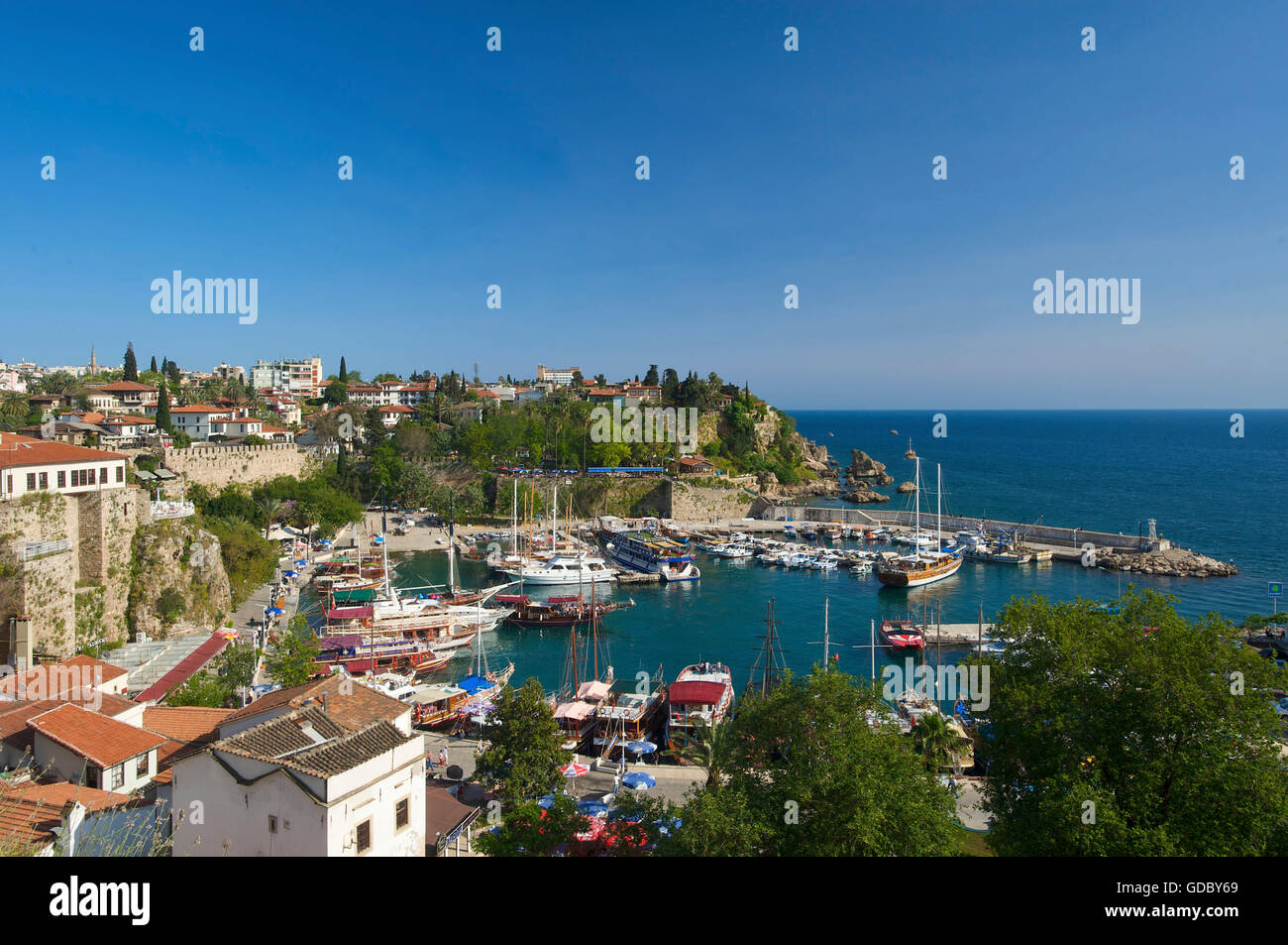 Harbour of Antalya, Turkish Riviera, Turkey Stock Photo - Alamy