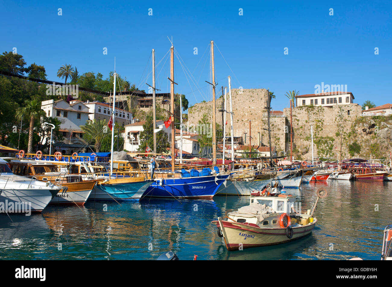 Harbour of Antalya, Turkish Riviera, Turkey Stock Photo - Alamy