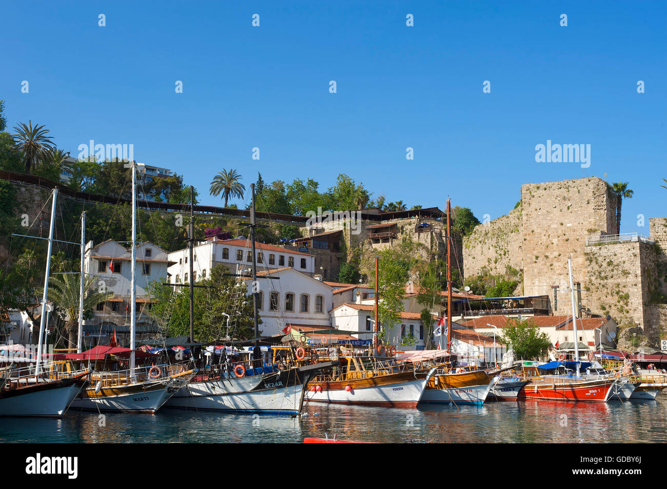 Harbour of Antalya, Turkish Riviera, Turkey Stock Photo - Alamy