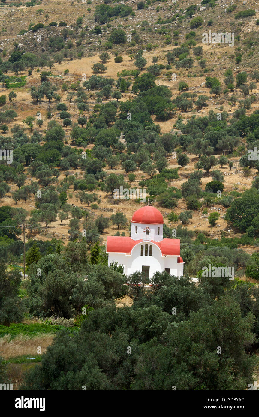 Church in Central Crete, Crete, Greece Stock Photo - Alamy