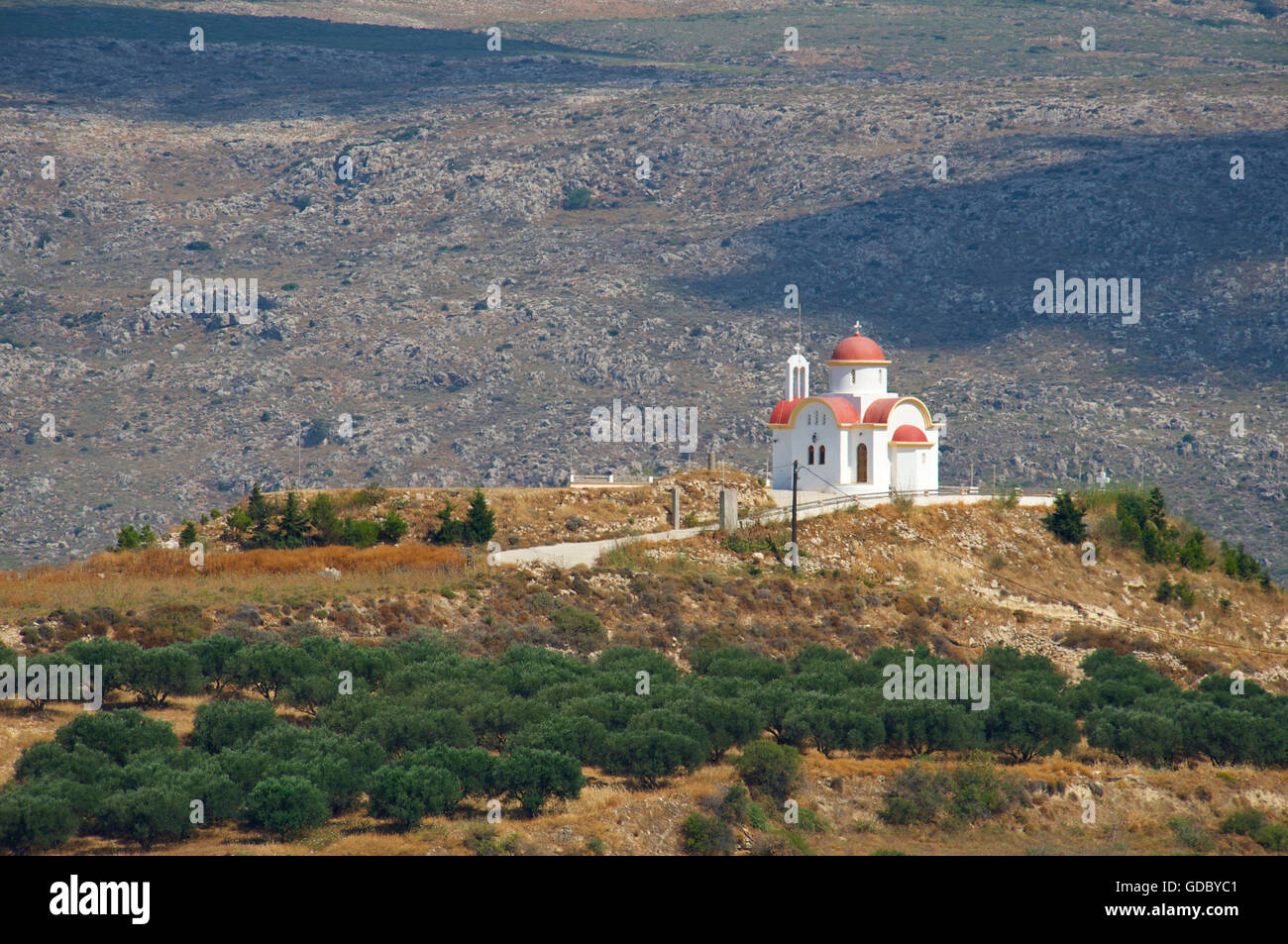 Church in Central Crete, Crete, Greece Stock Photo - Alamy