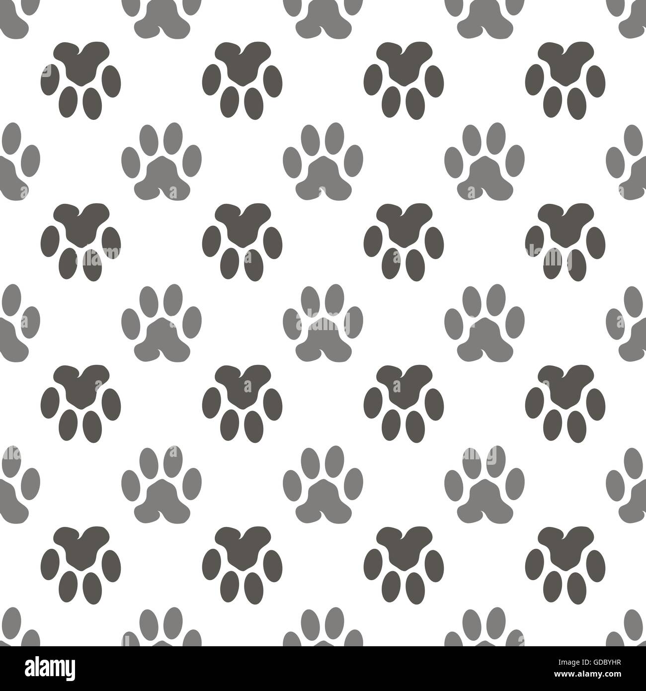 Seamless Cat Animal Paw Pattern Stock Vector Image & Art - Alamy