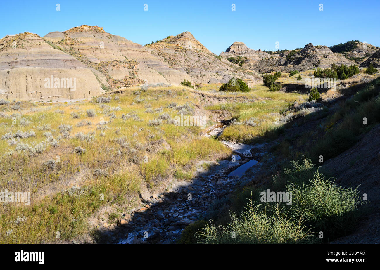 Makoshika State Park Stock Photo - Alamy
