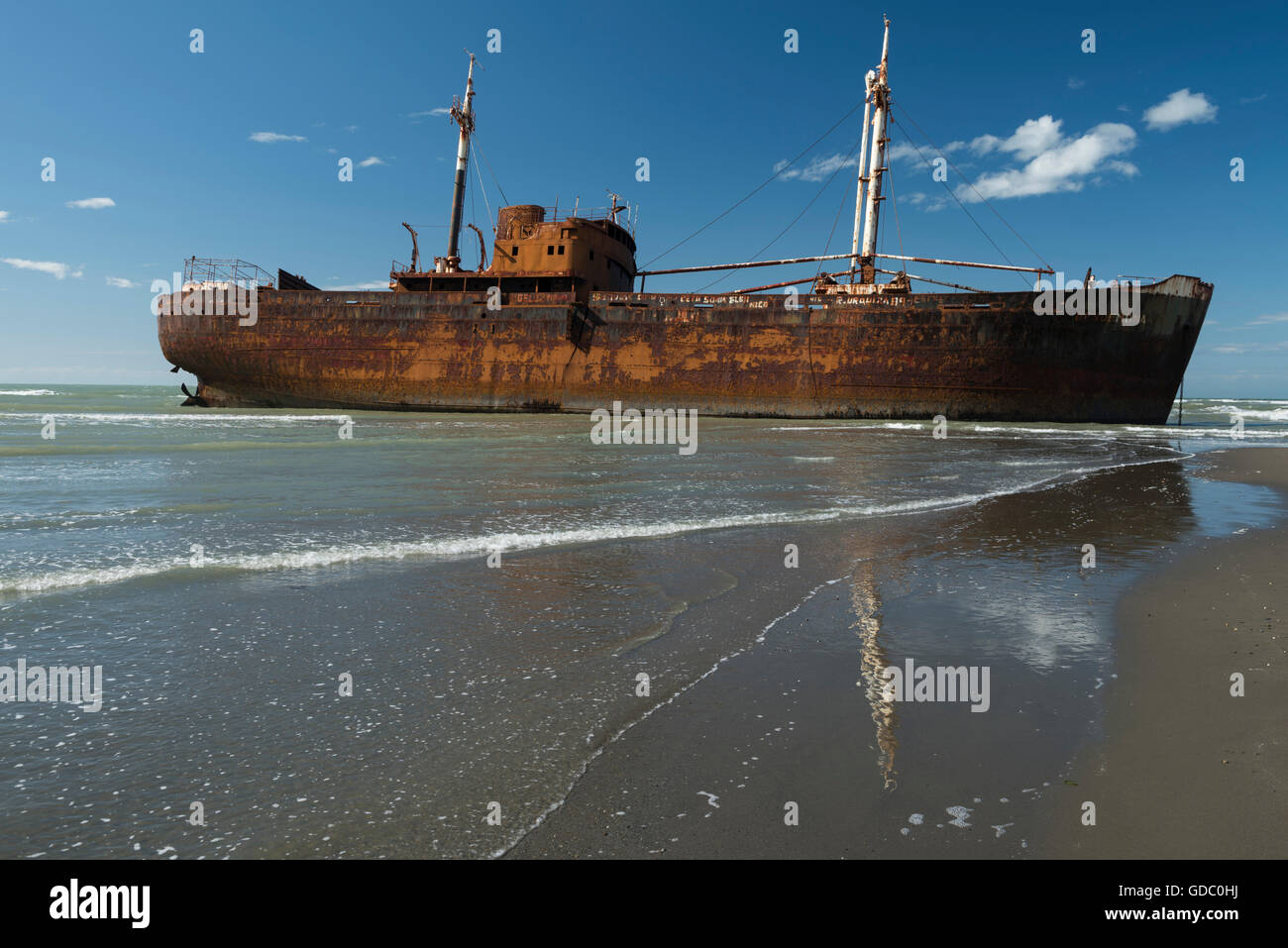 South America,Tierra del Fuego,Argentina,shipwreck on the Atlantic ...