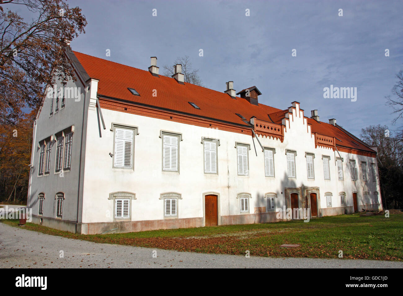 Novi Dvori Castle built in the 16th century, Zapresic, Croatia Stock ...
