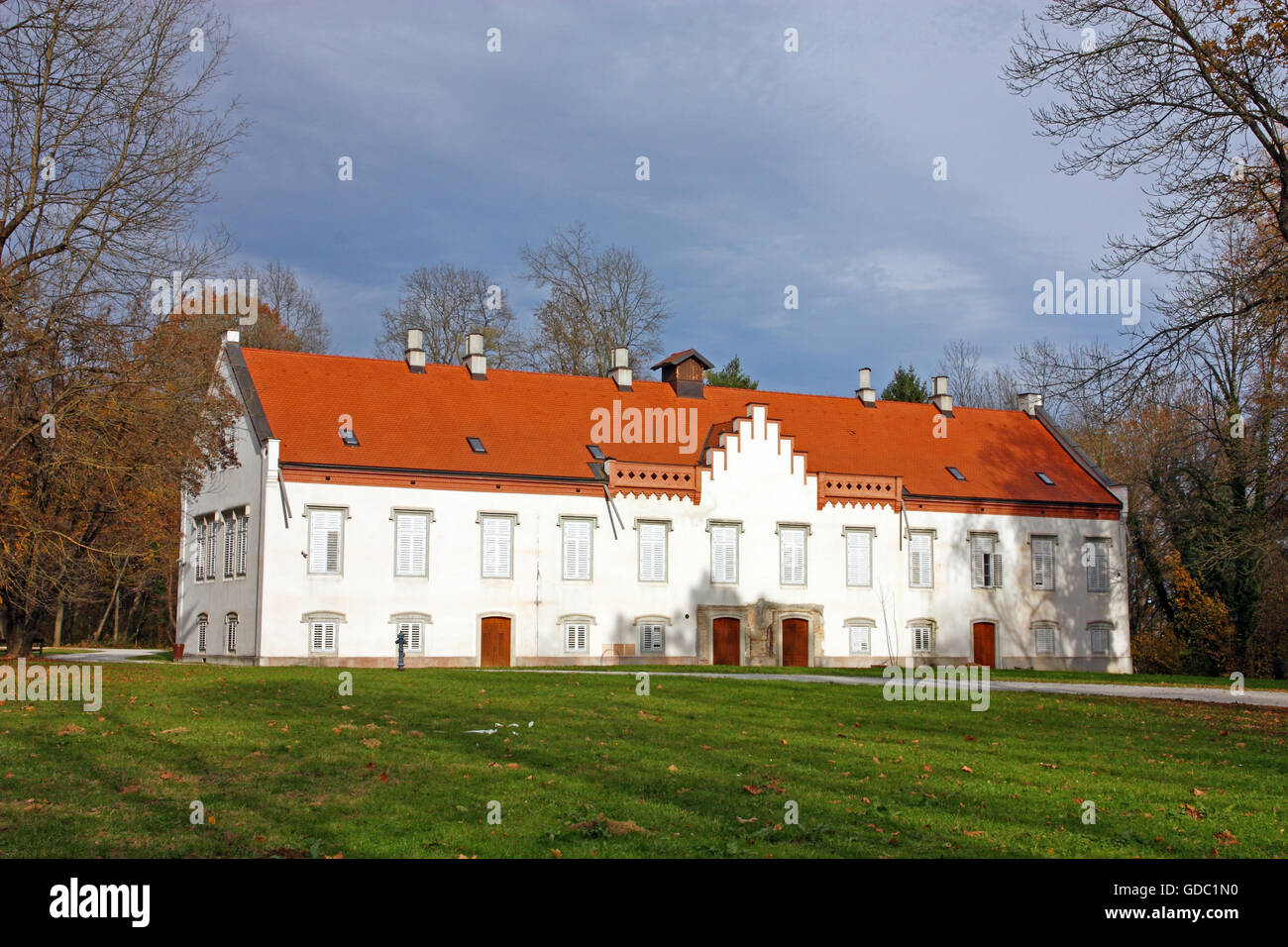Novi Dvori Castle built in the 16th century, Zapresic, Croatia Stock ...