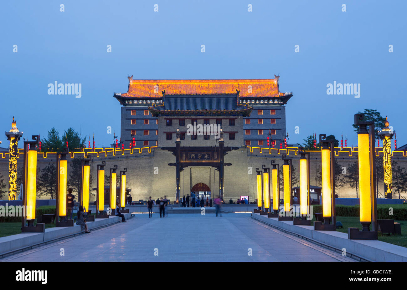 China,Shaanxi Province,Xi'an City,Xi'an City Wall,South Gate Stock Photo - Alamy