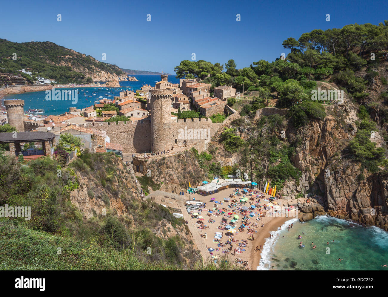 Tossa de mar and fortress hi-res stock photography and images - Alamy