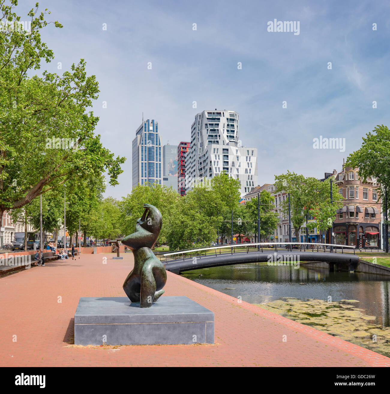Rotterdam statue hi-res stock photography and images - Alamy