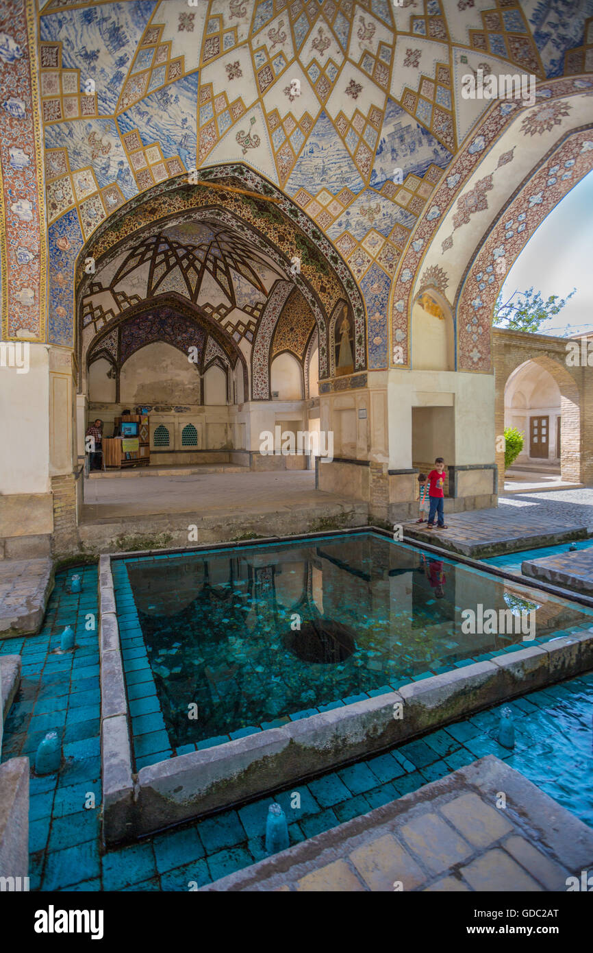 Iran,Kashan City,Fin Garden,UNESCO,W.H Stock Photo - Alamy