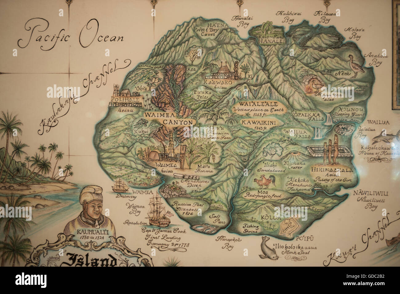 South pacific map hi-res stock photography and images - Alamy