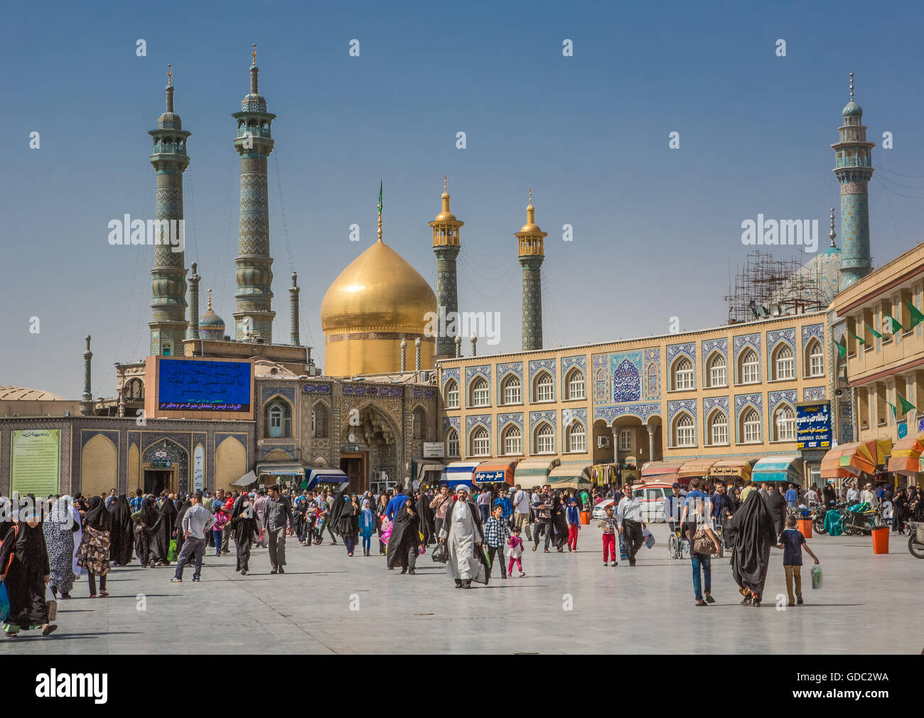 Iran,Qom City,Hazrat-e Masumeh (Holy Shrine Stock Photo - Alamy
