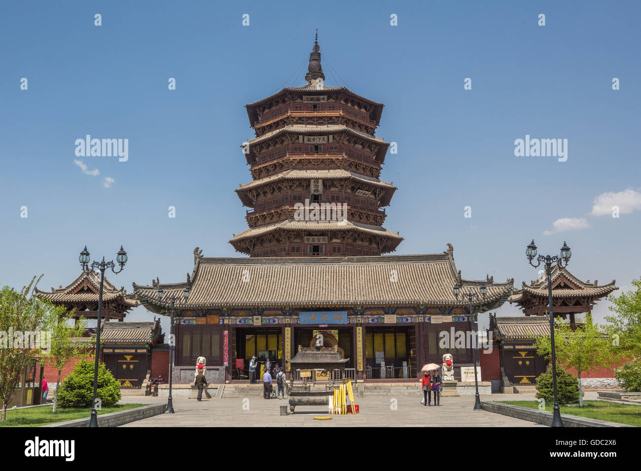 Pagoda of fogong temple hi-res stock photography and images - Alamy