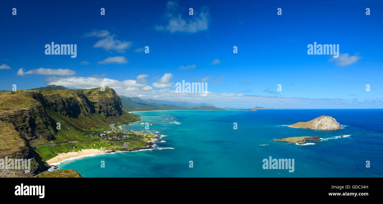 USA,Hawaii,Oahu,Honolulu,akapuu point state wayside Stock Photo - Alamy