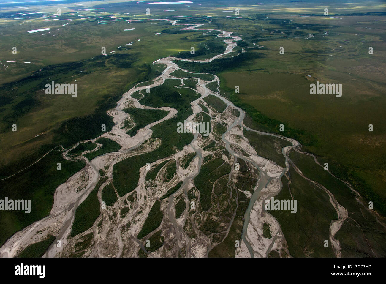 Alaska river aerial hi-res stock photography and images - Alamy
