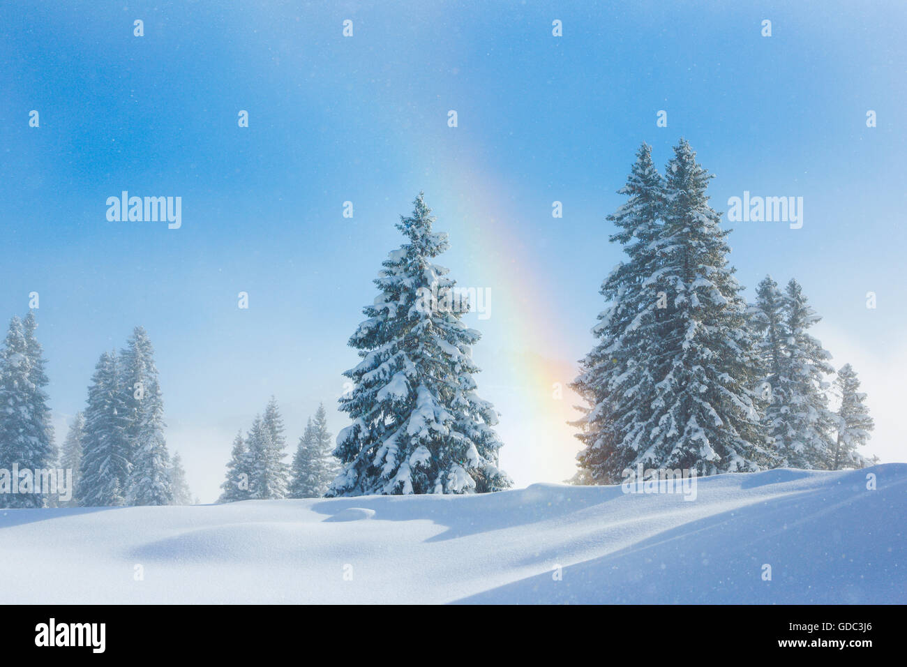 Rainbow snow hi-res stock photography and images - Alamy