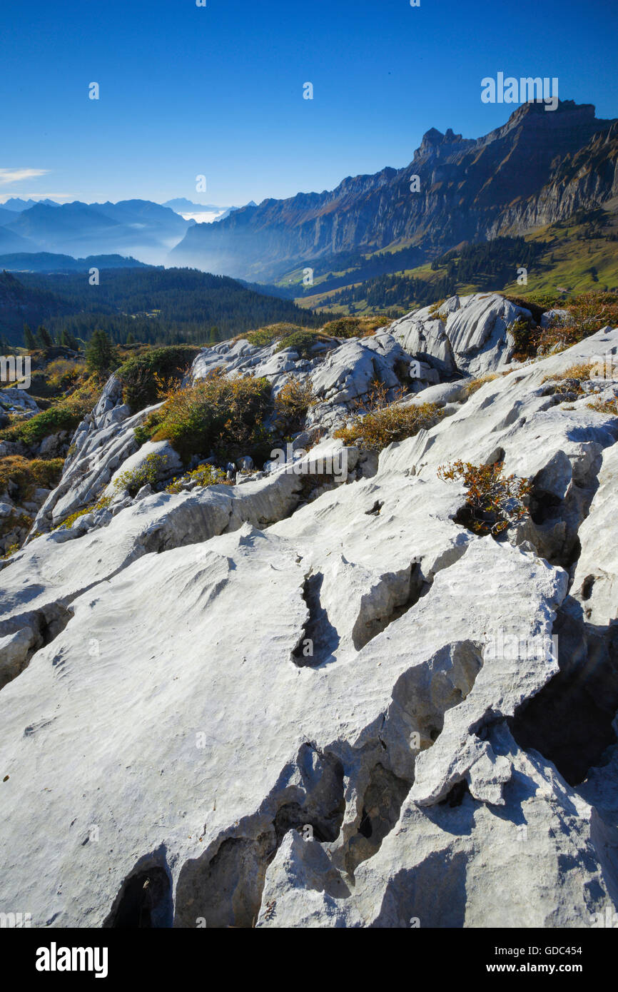 Karstland,Karst country,in the Pragelpass,Switzerland Stock Photo - Alamy