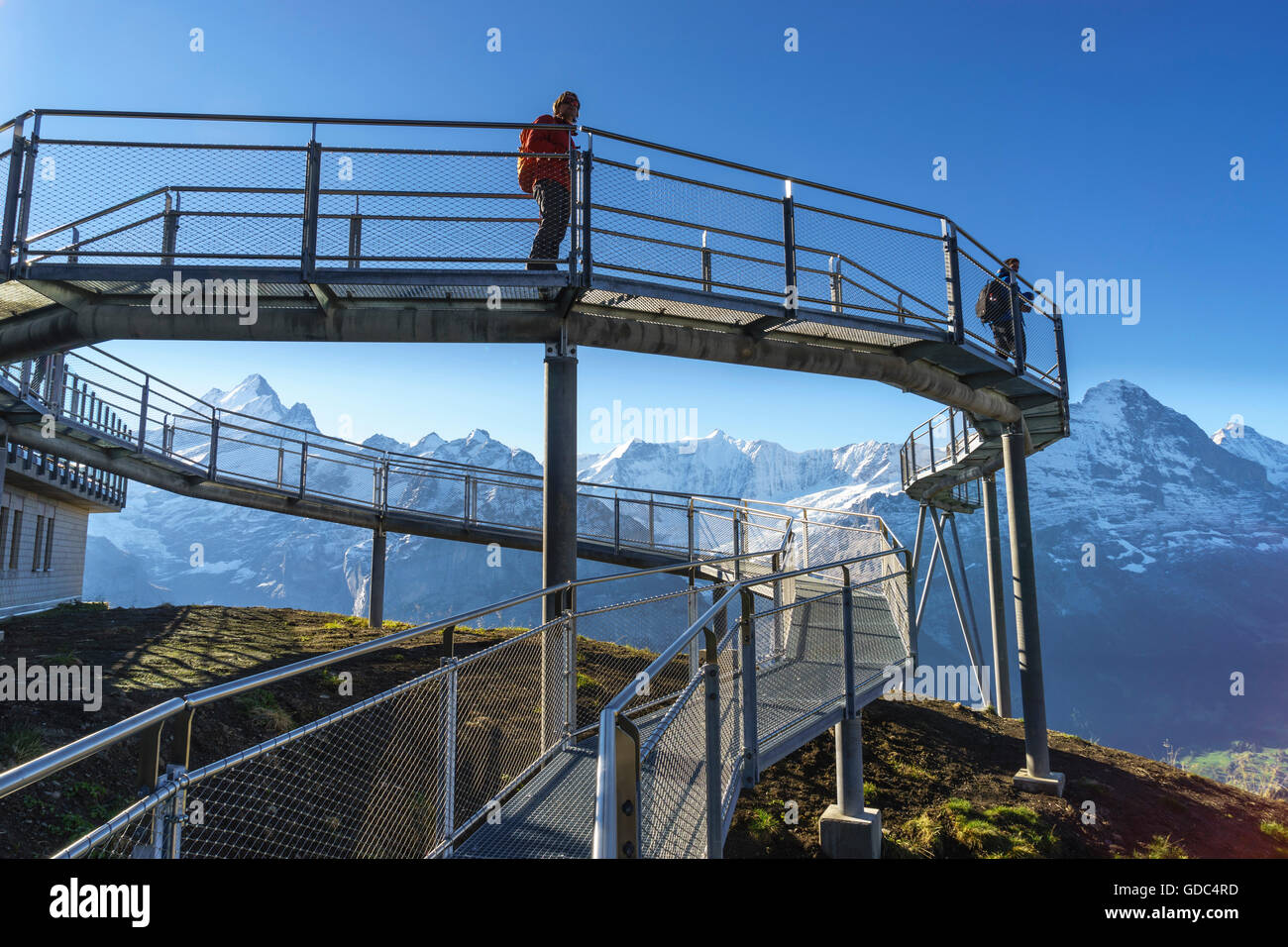 Summit trail and observation platform with the name First Cliff Walk at ...