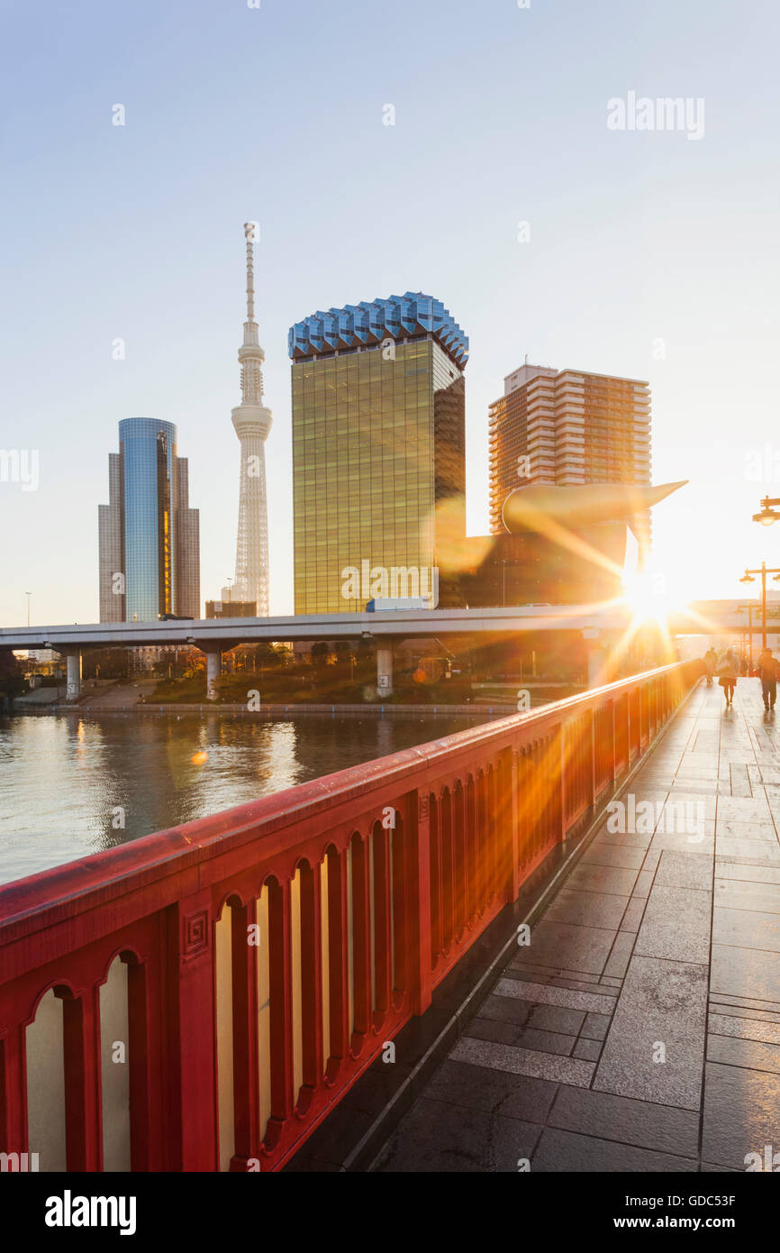 Japan,Honshu,Tokyo,Asakusa,Sumida River and Sky Tree Stock Photo - Alamy